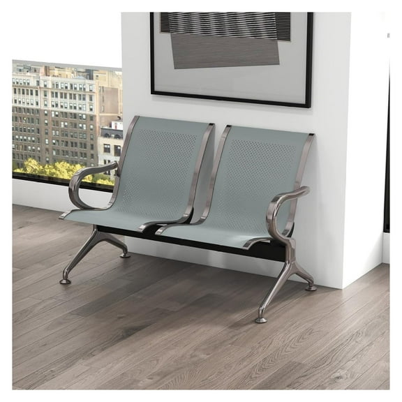 Kinbor 3-Seat Airport Reception Chairs Waiting Room Chair, Reception ...