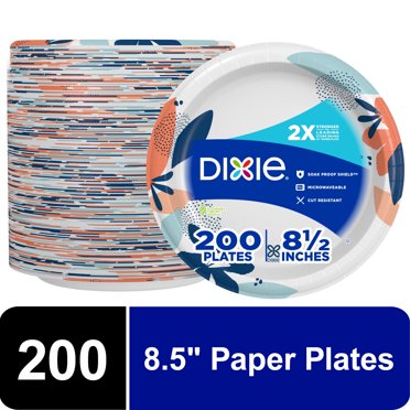 Great Value Everyday Paper Plates, 8.5", 170 Count - Walmart.com