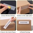 100-Pack 4" x 1" Shelf Tag Label Holders Adhesive Clear Shelf Tag Index ...