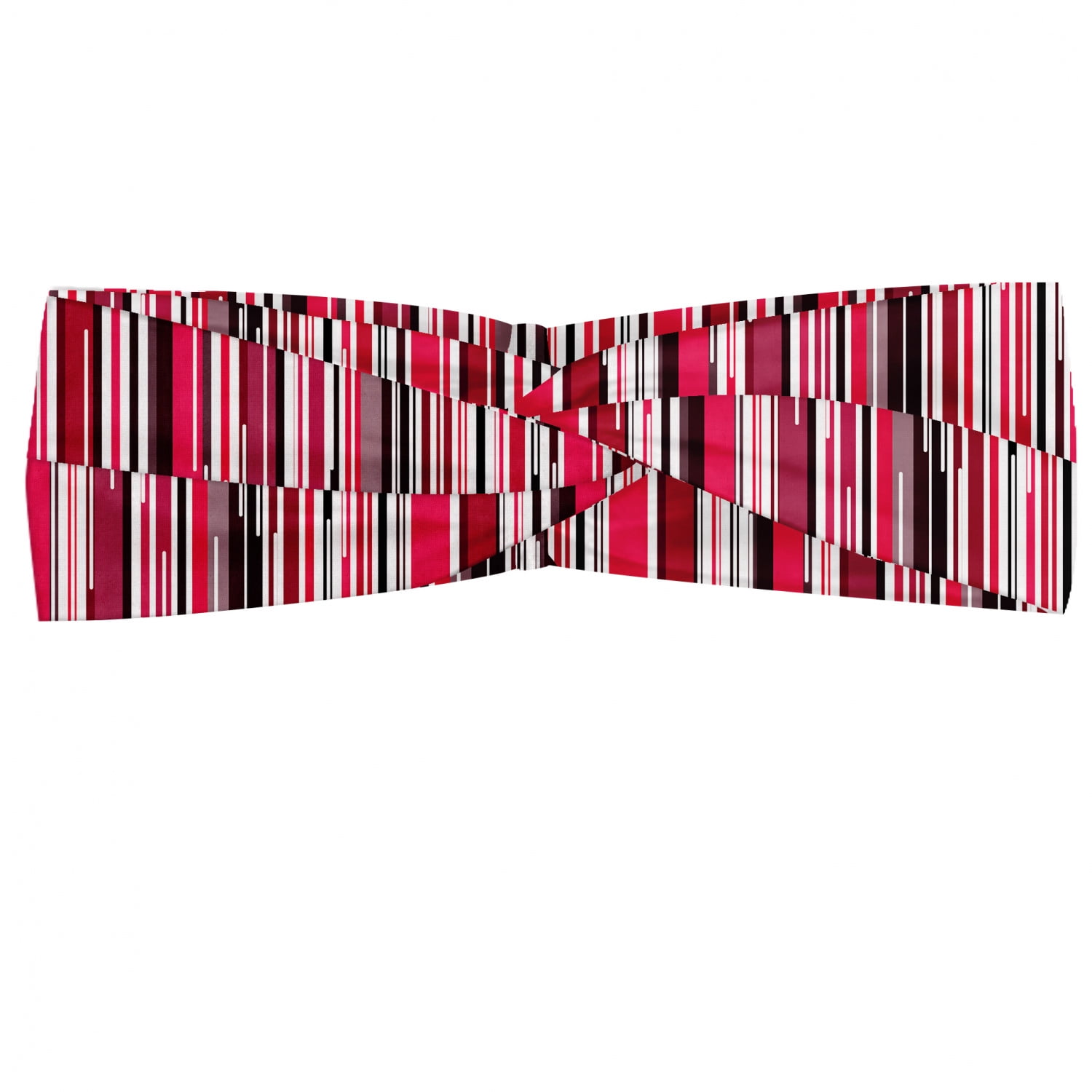 Abstract Headband, Digital Contemporary Style Neon Lines Vertical ...
