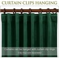 Dark Green Velvet Curtains - Room Darkening Window Curtain for Bedroom ...