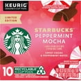 Starbucks Peppermint Mocha Flavored K-Cup Coffee Pods - 10 ct - Walmart.com