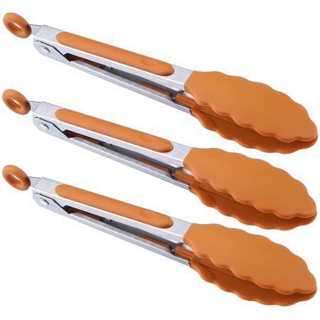 Small Silicone Tongs 7-Inch Mini Serving Tongs, Set of 3 | Walmart Canada