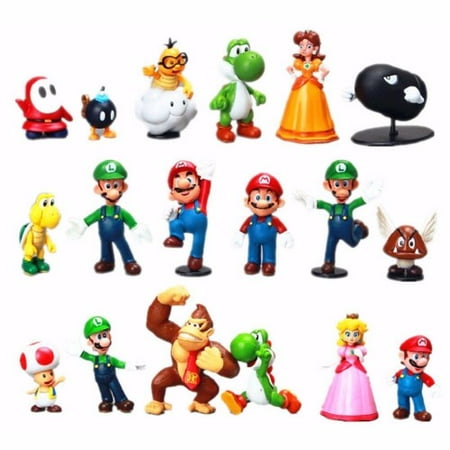Mario Figures 1 - 3 Inches - Set of 18 - Walmart.com