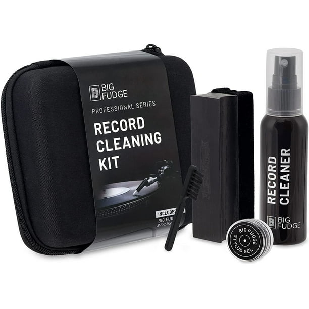 Big Fudge 5-Pc Professional Vinyl Record Cleaning Kit with Record Brush ...