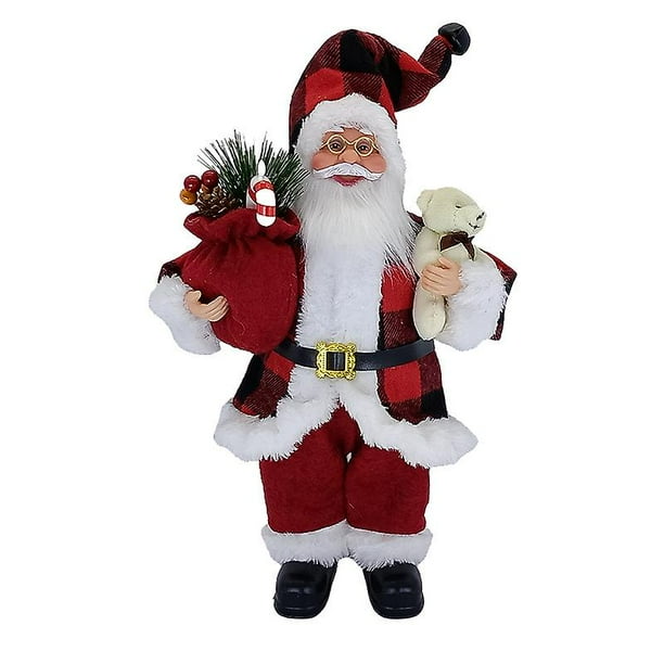 Santa Claus Figurines Santa Claus Christmas Ornament Standing Santa ...