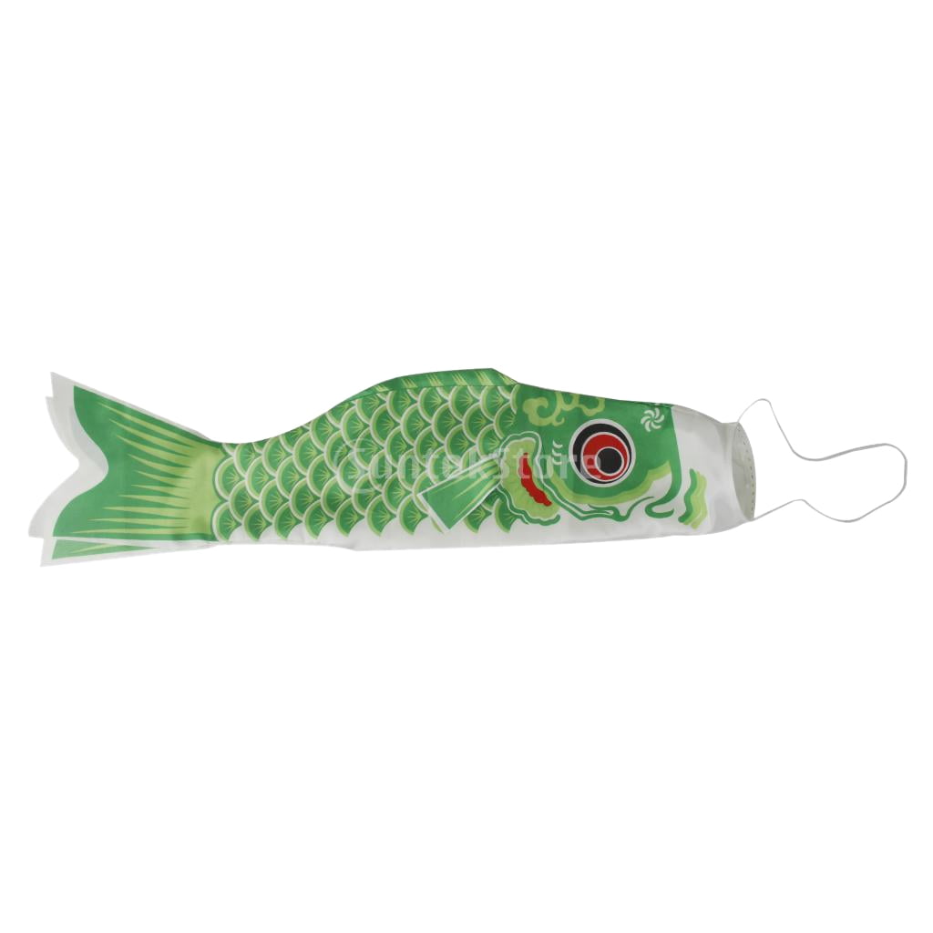 40cm Japanese Carp Windsock Streamer Green - Walmart.com