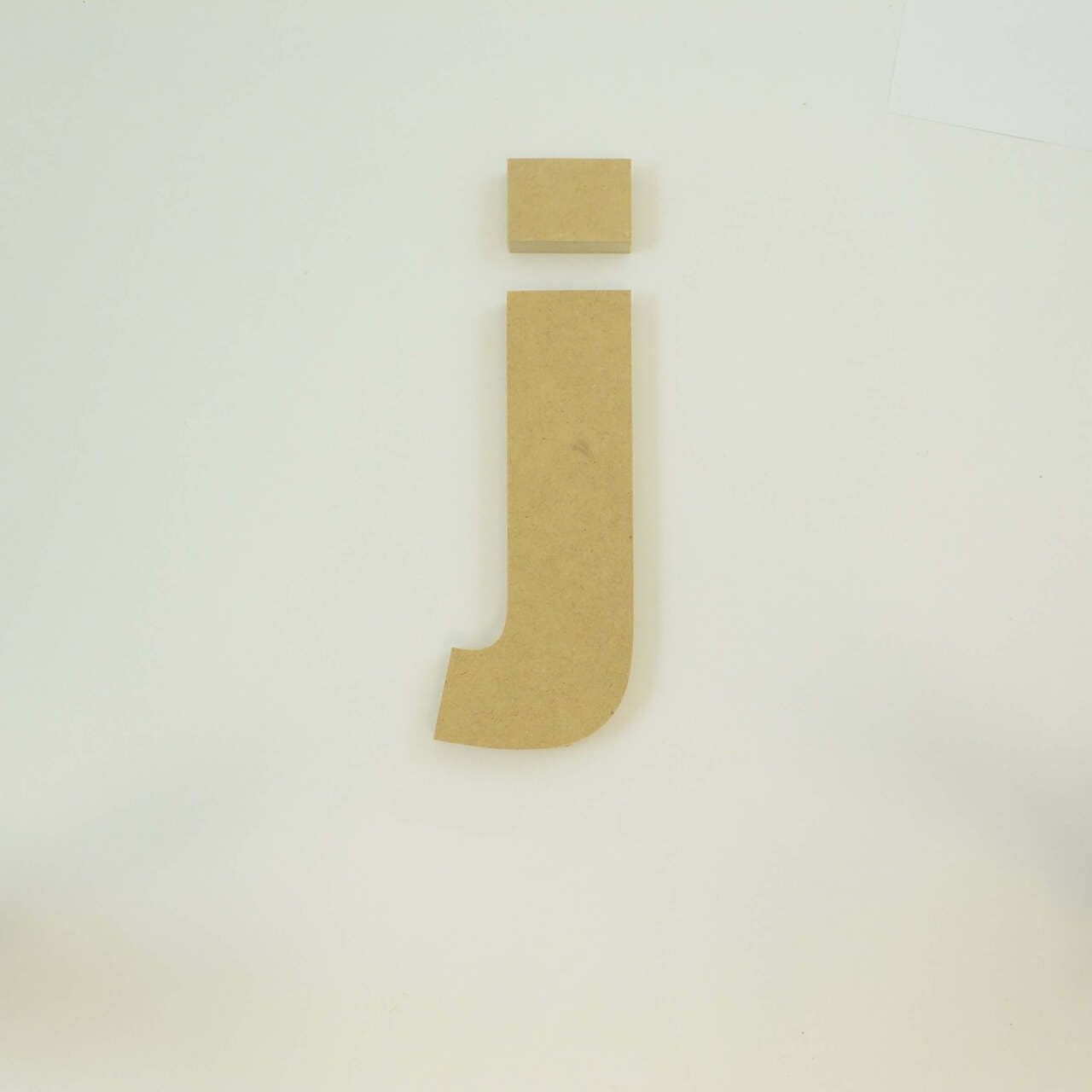 Package of 1, 8 Inch X 3/4" Thickness MDF Letter j in The Arial Font ...