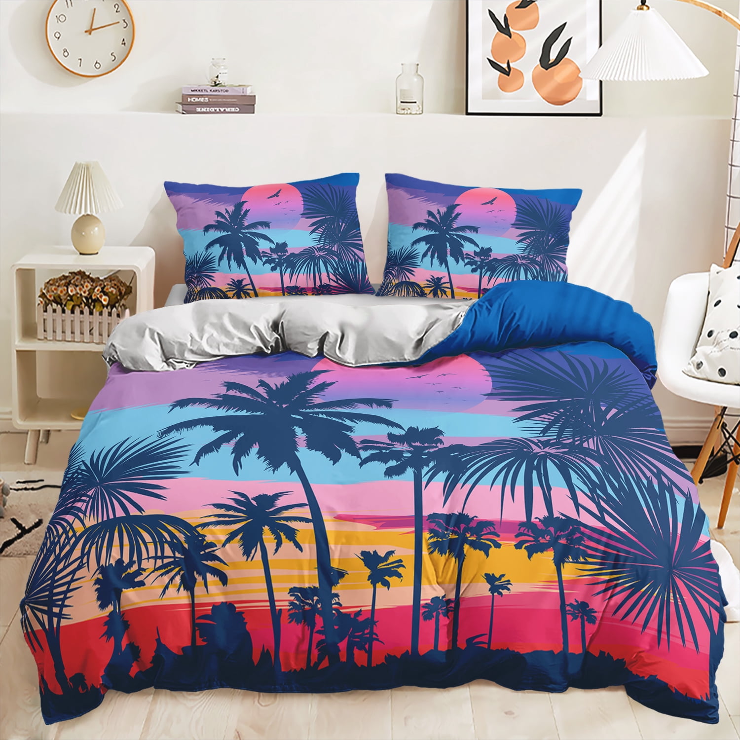 Hosima 3-Piece 3D Digital Duvet Cover With Pattern Composed Of Multiple ...