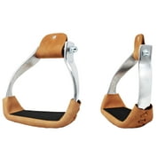 Horse Saddle Western Barrel Racing Aluminum Stirrups 5" Wide Cobalt ...