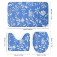 Bathroom Four Sets Of Floor Mat Shower Curtain Strong Durability Easy ...