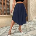 BLCHUNen Plus Size Capris for Women Flowy Wide Leg Summer Vacation ...