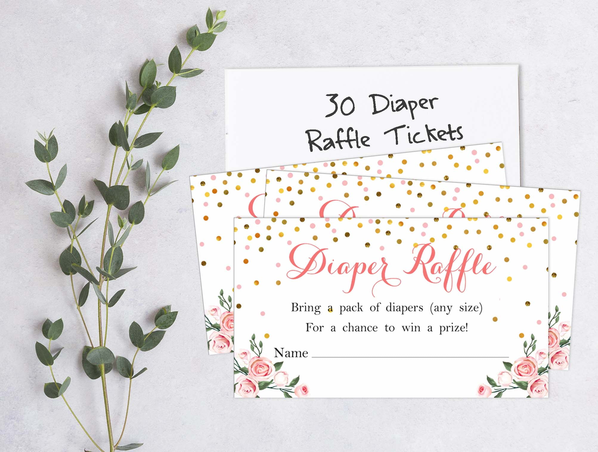 Diaper Raffle Wording