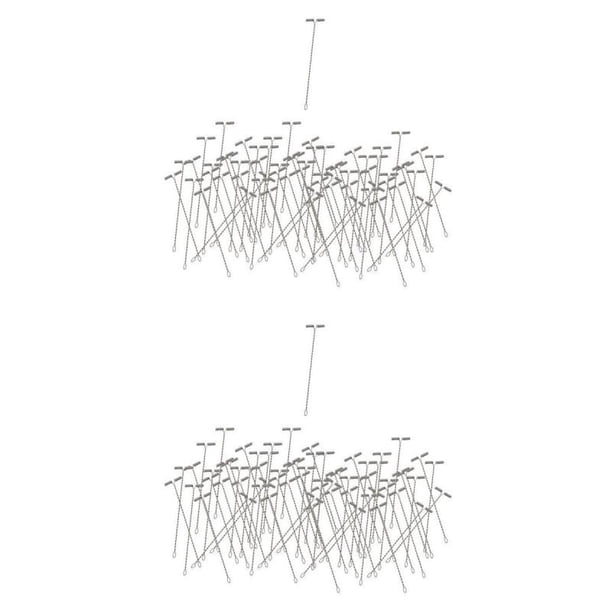 200 Pieces Rig T-Shape Balance Rig Hook Swivel String Hooks Arms ...