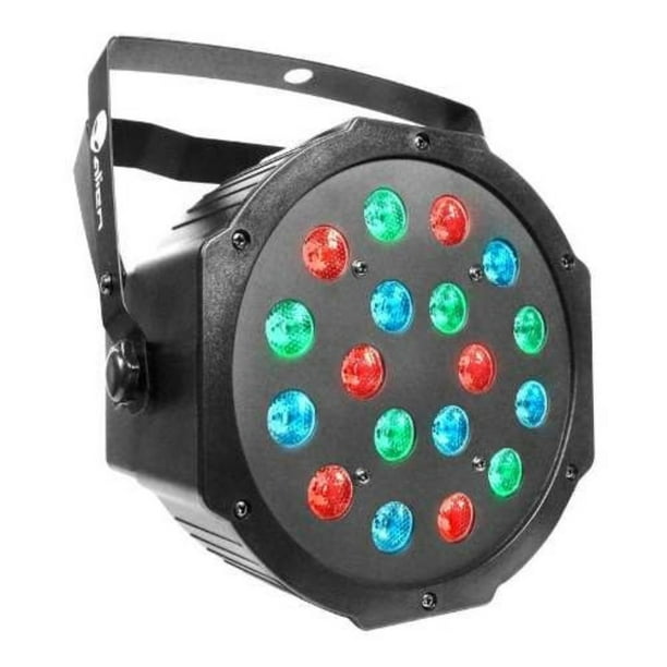 Cañon de Led PAR18X3 ALIEN PRO RGB Audio Rítmico 60W AlienPro 18 LEDs ...