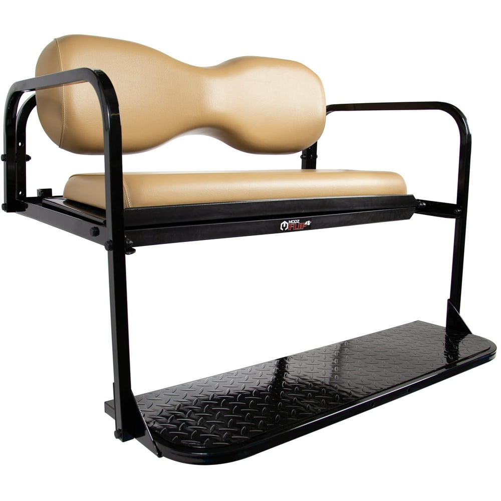 Yamaha G14, G16, G19, G22 Golf Cart Rear Flip Seat Kit - Tan - Walmart ...