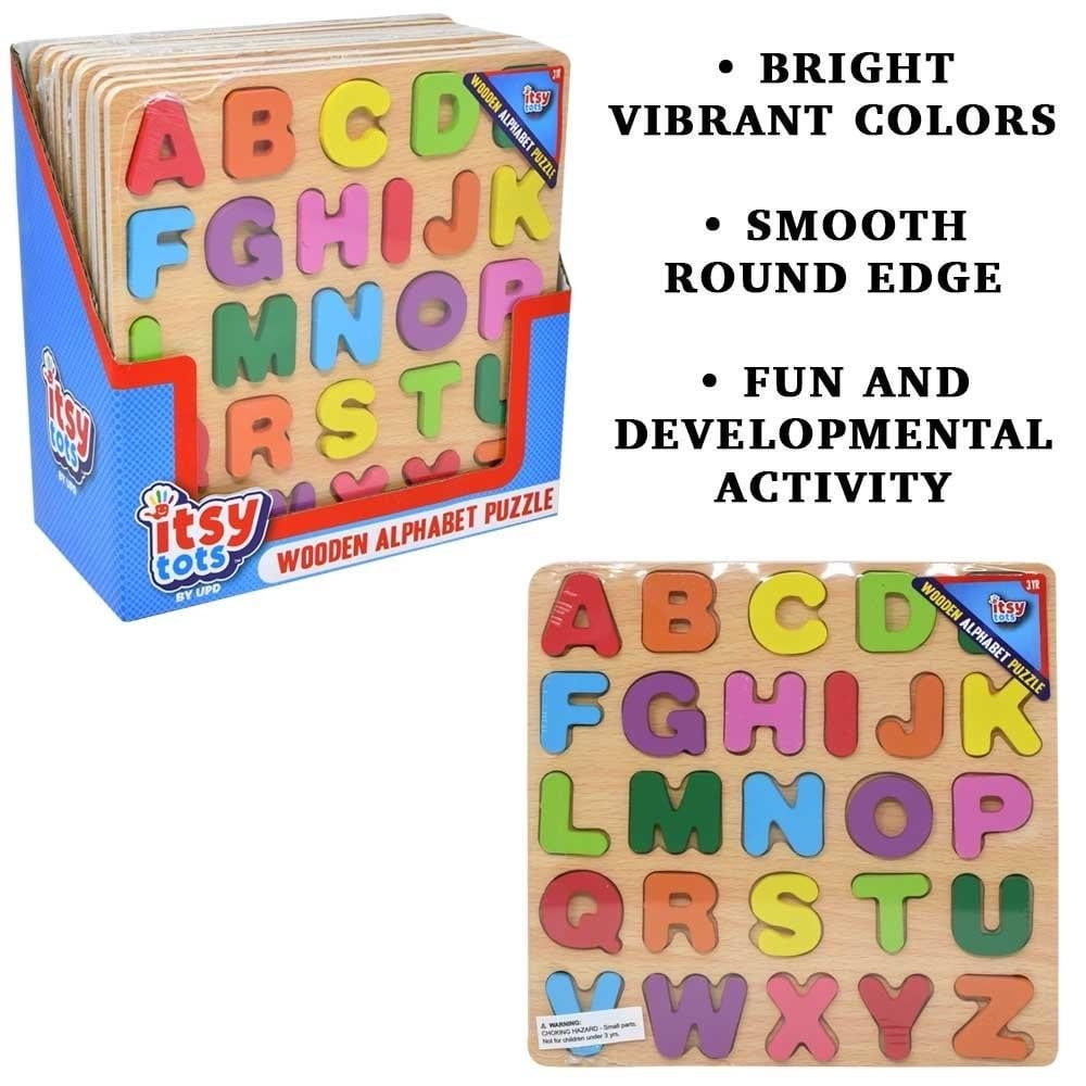 Wooden Alphabet Puzzle for Children - Walmart.com