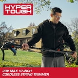 Hyper Tough 12" 20V Brushless Cordless String Trimmer with 20V Max 2 ...