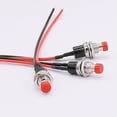 5x Red Momentary Reset Push Button Electrical Switches 3A 250V AC 2-Pin ...