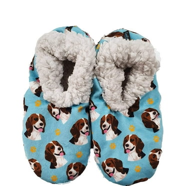 Comfies Womens Boxer, Uncropped Dog Slippers - Sherpa Lined Animal ...