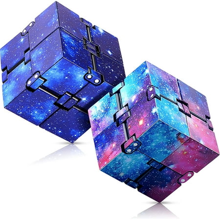 2pcs Infinity Dice Toy Blocks Magic Limitability Cube Mini Fidget Finger Cube Sensory Tool ...