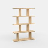 Ada Home Decor Harmon 4 Tier Bookcase, Oak - Walmart.com