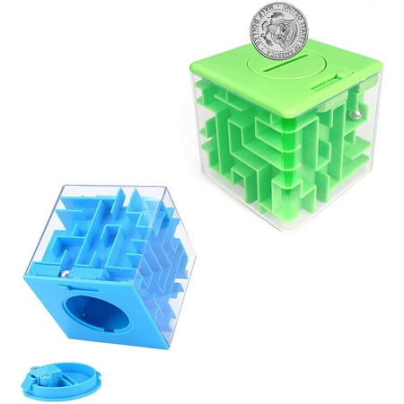 Money Maze Puzzle Box Puzzle 2 Pack Money Holder Gift Boxes Maze Puzzle ...