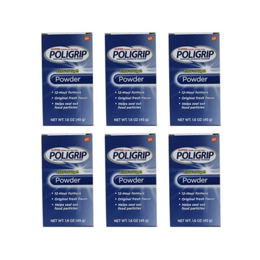 Super Poligrip 2 Pack Extra Strength 12h Zinc-Free Denture Adhesive ...