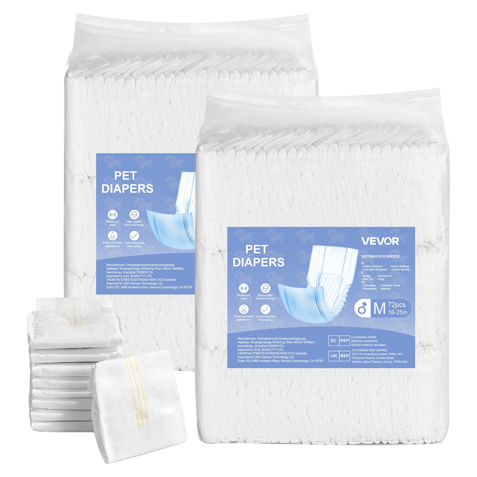 Click here for Vevor Disposable Male Dog Diapers Super Absorbent... prices