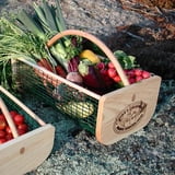 Maine Garden Hod: Pine & Oak Basket, Vegetable Gardening, Harvest ...