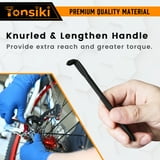 Tonsiki 3pcs Offset Screwdriver Set, 90Â° Right Angle Phillips and Flat ...