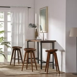 Boraam Bali 29" Backless Swivel Bar Stool, Walnut - Walmart.com
