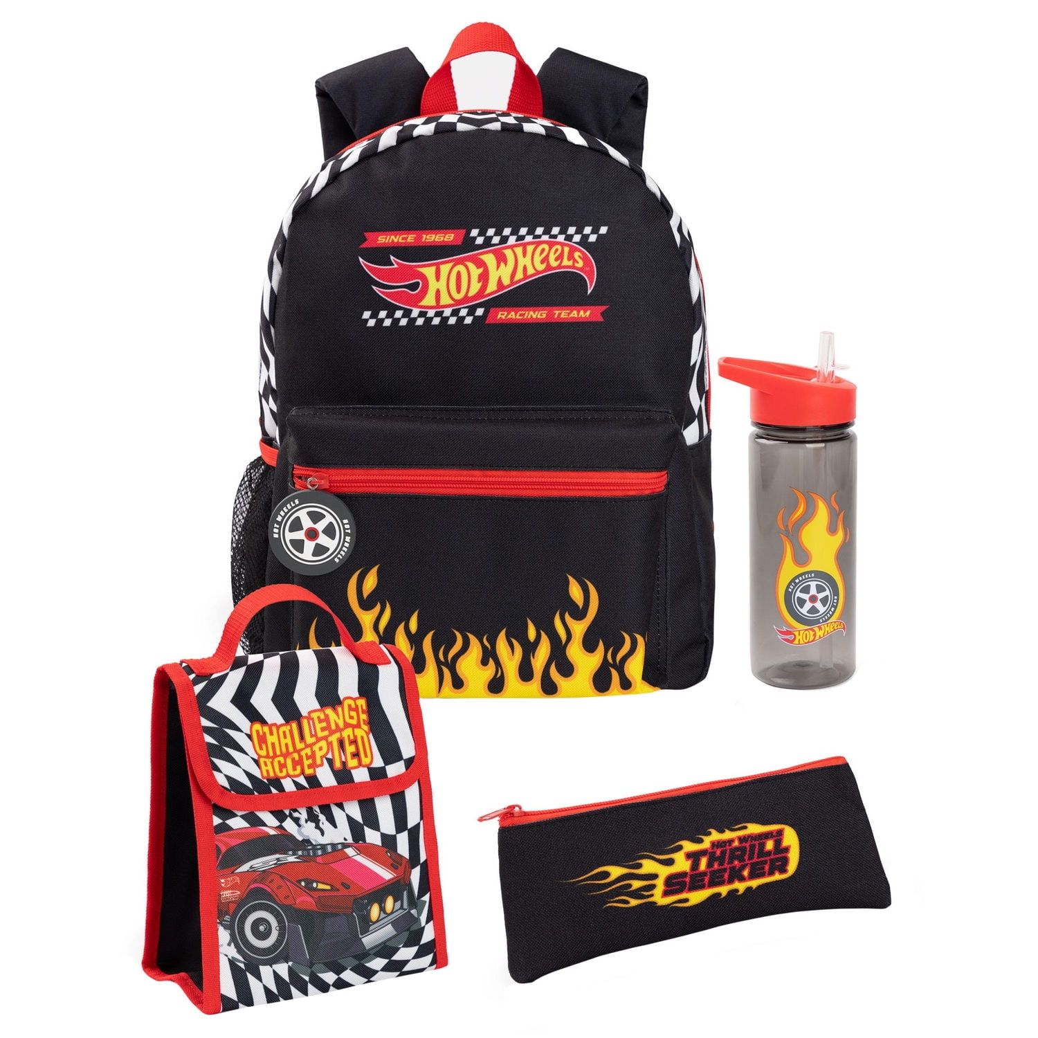 Click here for Hot Wheels Checkerboard Flame Backpack Set prices