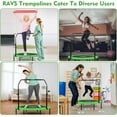 RAVS 350 LBS Foldable Mini Trampoline for Adults & Kids 40" Rebounder ...