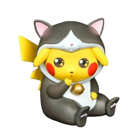 New Pokemon Anime Action Figure Pikachu Cos Persian Dragon Li Cat Toys ...