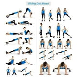 EASYG 2PCS Fitness Gym Gliding Pads Exercise Sliding Disc Gym Core ...