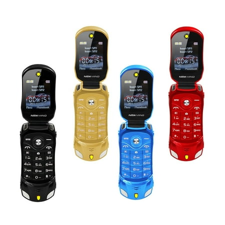 F15 Unlocked Flip Phone Dual Sim Mini Sports Car Model Blue Lantern ...