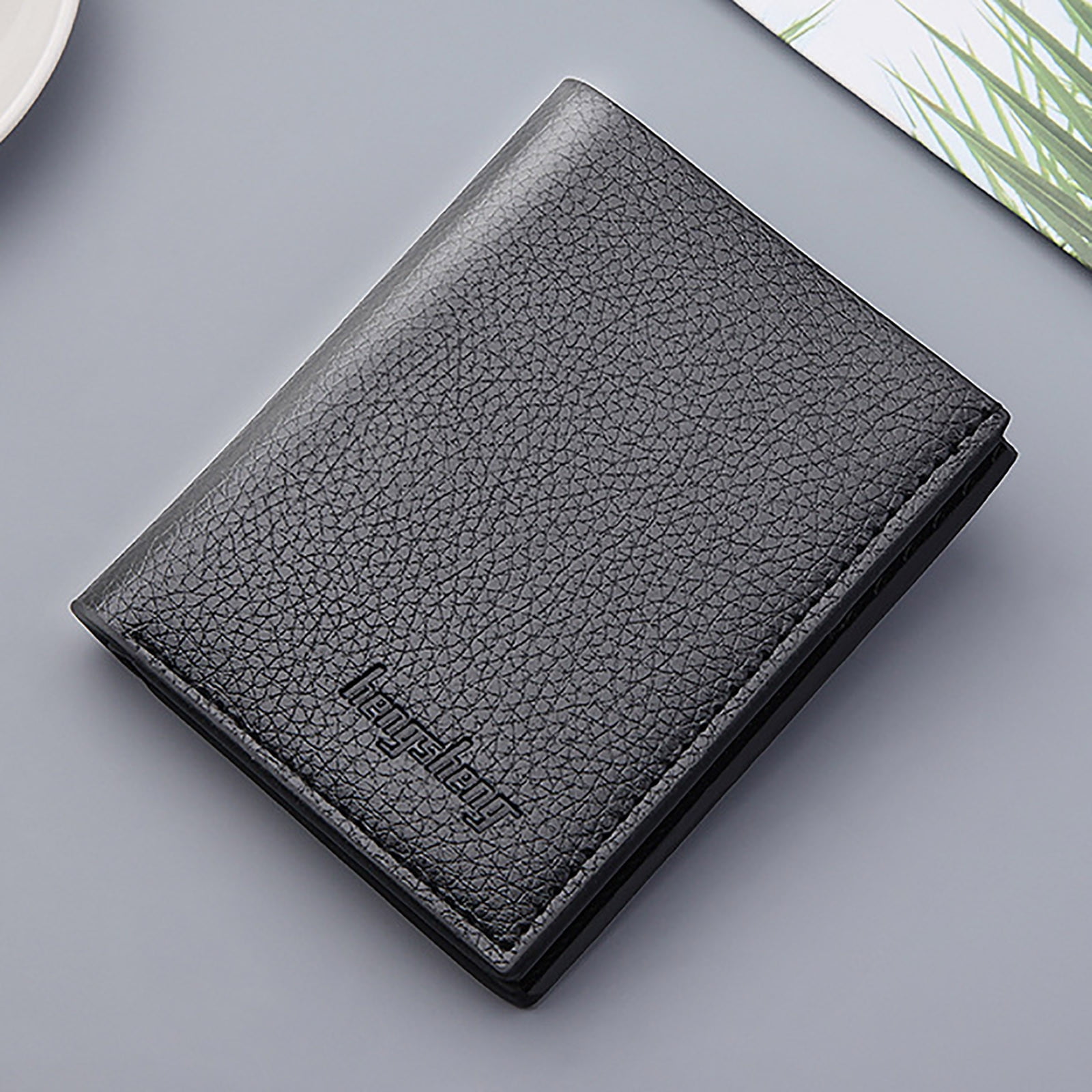 Shldybc Men's Wallet Short Vertical Ultra-Thin Wallet Bank Card Card ...