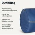 32.4" Foldable Nylon Duffel Bag for Travel/Storage with Zippered ...