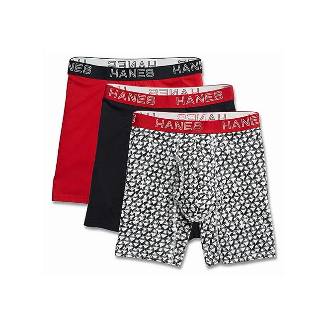 Hanes Hanes Ultimate Mens Comfort Flex Fit Cottonmodal Boxer Briefs 3 Pack Xl