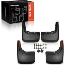 A-Premium 2 Pcs Black Universal Splash Guards Mud Flaps Mudflaps ...