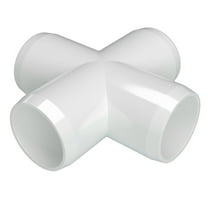 FORMUFIT 1-1/4" Cross Furniture Grade PVC Pipe Fittings, (1-5/8" Actual ...