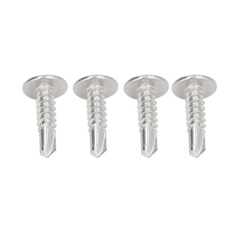 Self Drilling Screw Assortment, Clean Accurate Thread M4.8x19 100Pcs Round Head Self Drilling ...