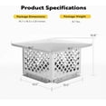 SPECSTAR 13" x 13" Stainless Steel Chimney Cap, Adjustable Fireplace ...