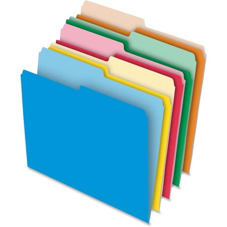 Stretch Tab File Folder, Letter Size, 100 Per Box, orted Colors (54461 ...