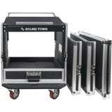 Sound Town 10U PA DJ Pro Audio Rack/Road ATA Case with 2U Drawer, 11U ...