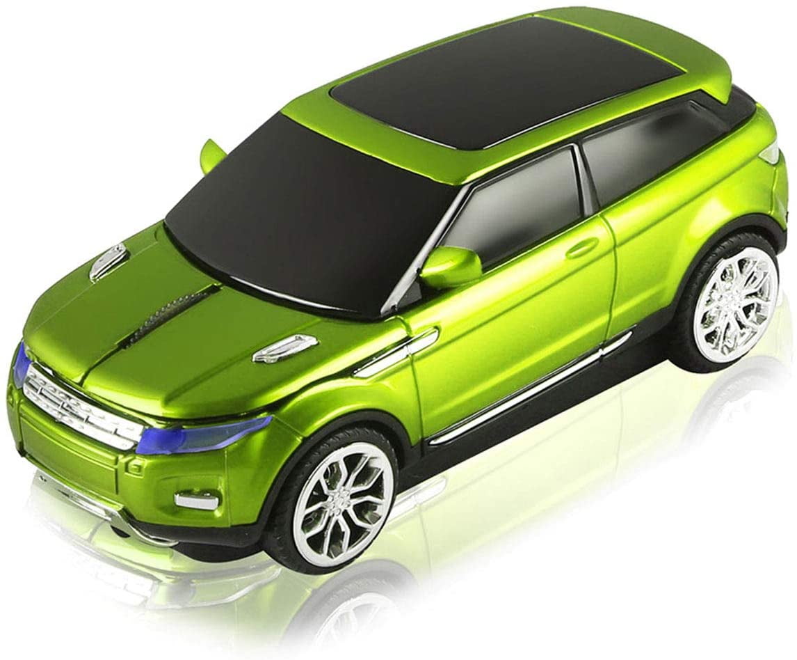 PloutoRich Wireless Mouse, 2.4GHz Car Shaped Wireless Mouse 1600 DPI ...