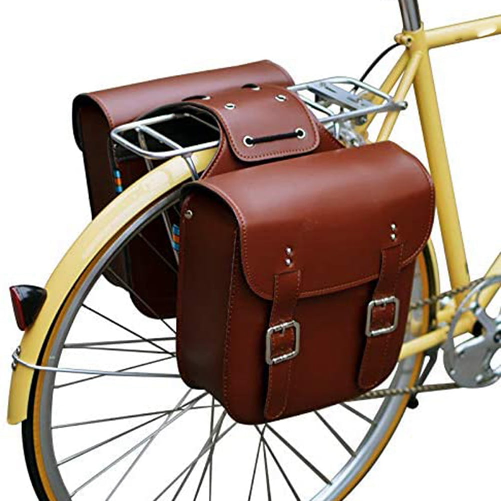 Click here for Unbranded Retro Bicycle Rack Bag Leather Rear Rack... prices