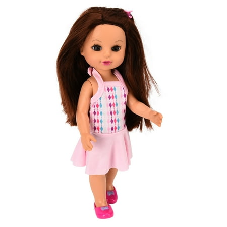 LYUMO actual Girl Doll,14in White Girl Doll Poseable Fashion Cute Vinyl ...