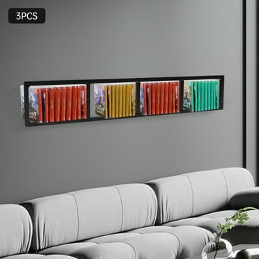 Wave 110-CD Organizer Rack, Media Storage Tower with Solid Wood & Metal ...